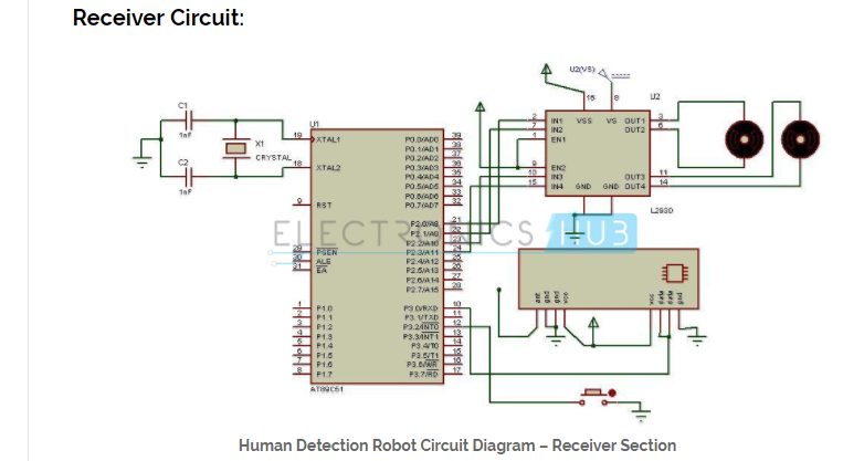 HUMAN DETECTION ROBOT - A mini electronic robatic project using 8051 Microcontroller | Steemhunt